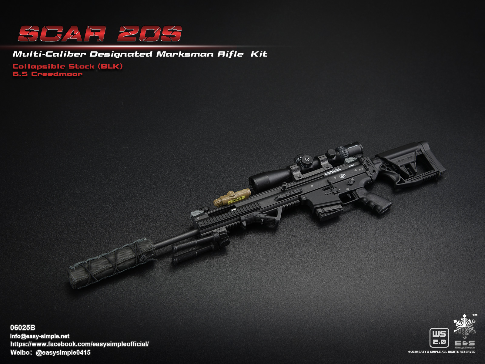 Easy&Simple 06025 SCAR 20S Multi-Caliber DMR Kit