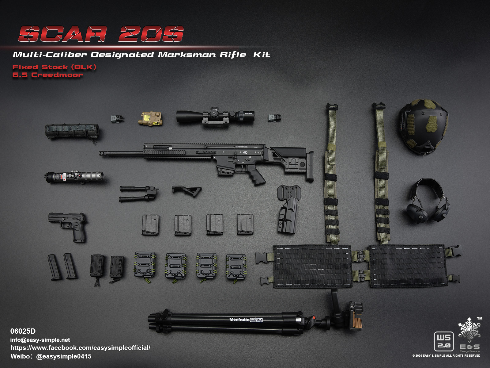 Easy&Simple 06025 SCAR 20S Multi-Caliber DMR Kit
