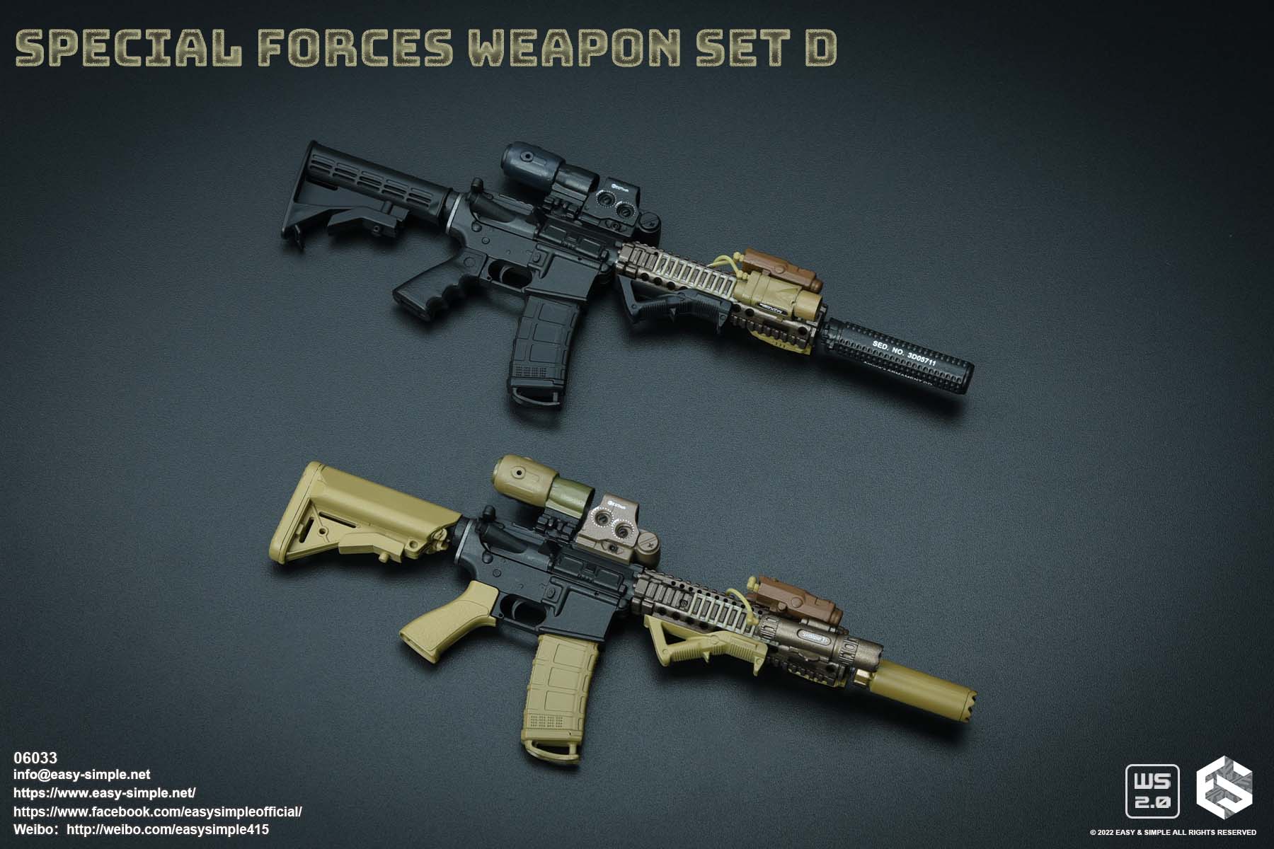 Easy&Simple 06033 Special Forces Weapon Set D,Weapon Set
