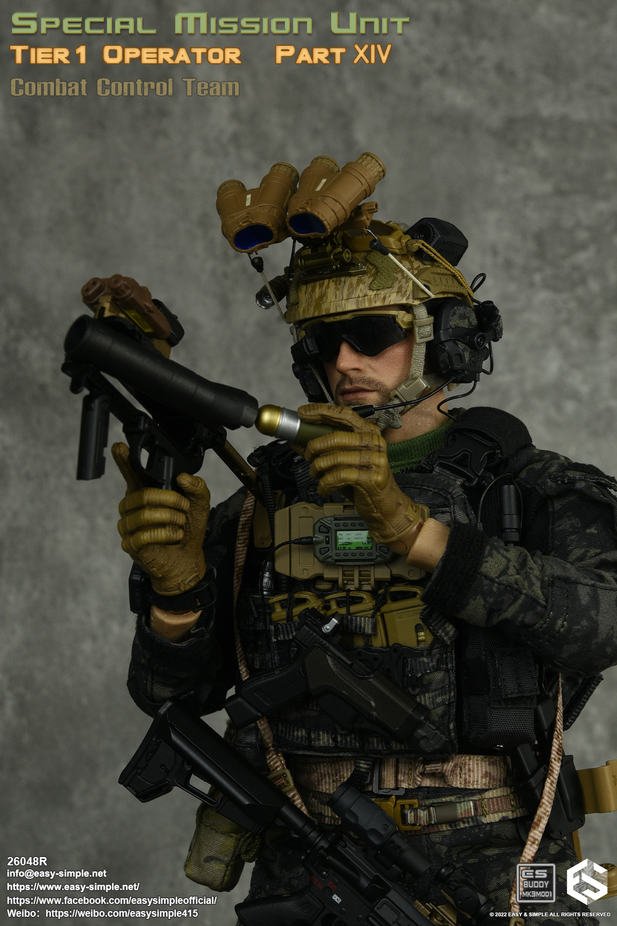 Easy&Simple 26048R SMU Tier1 Operator Part XIV Combat Control Team,Boxed Figure