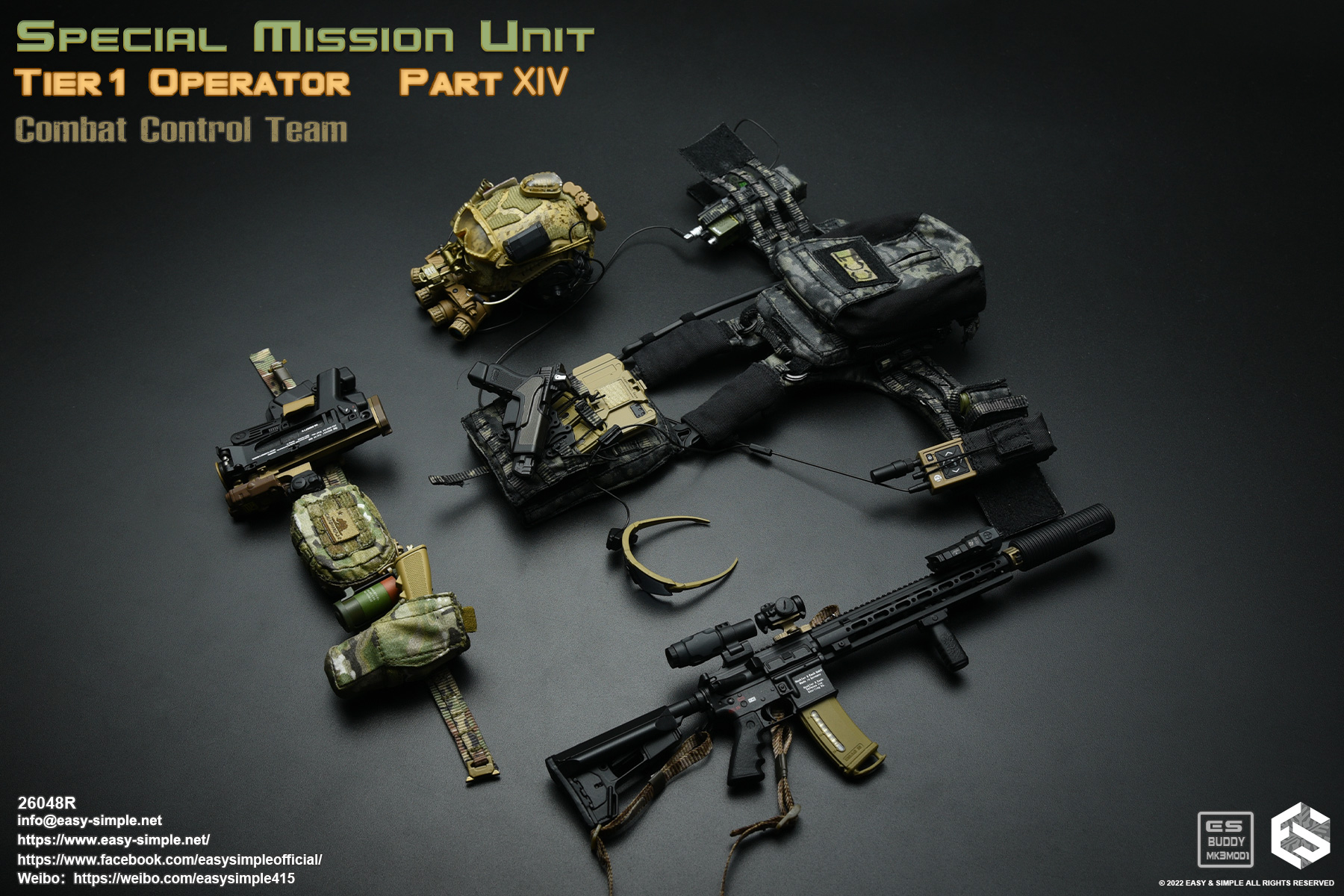 Easy&Simple 26048R SMU Tier1 Operator Part XIV Combat Control Team,Boxed Figure