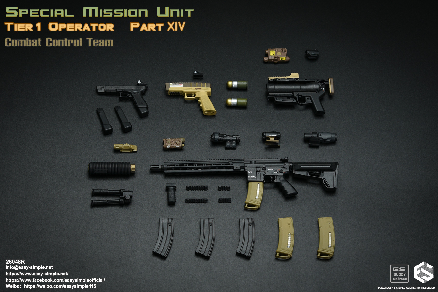 Easy&Simple 26048R SMU Tier1 Operator Part XIV Combat Control Team,Boxed Figure