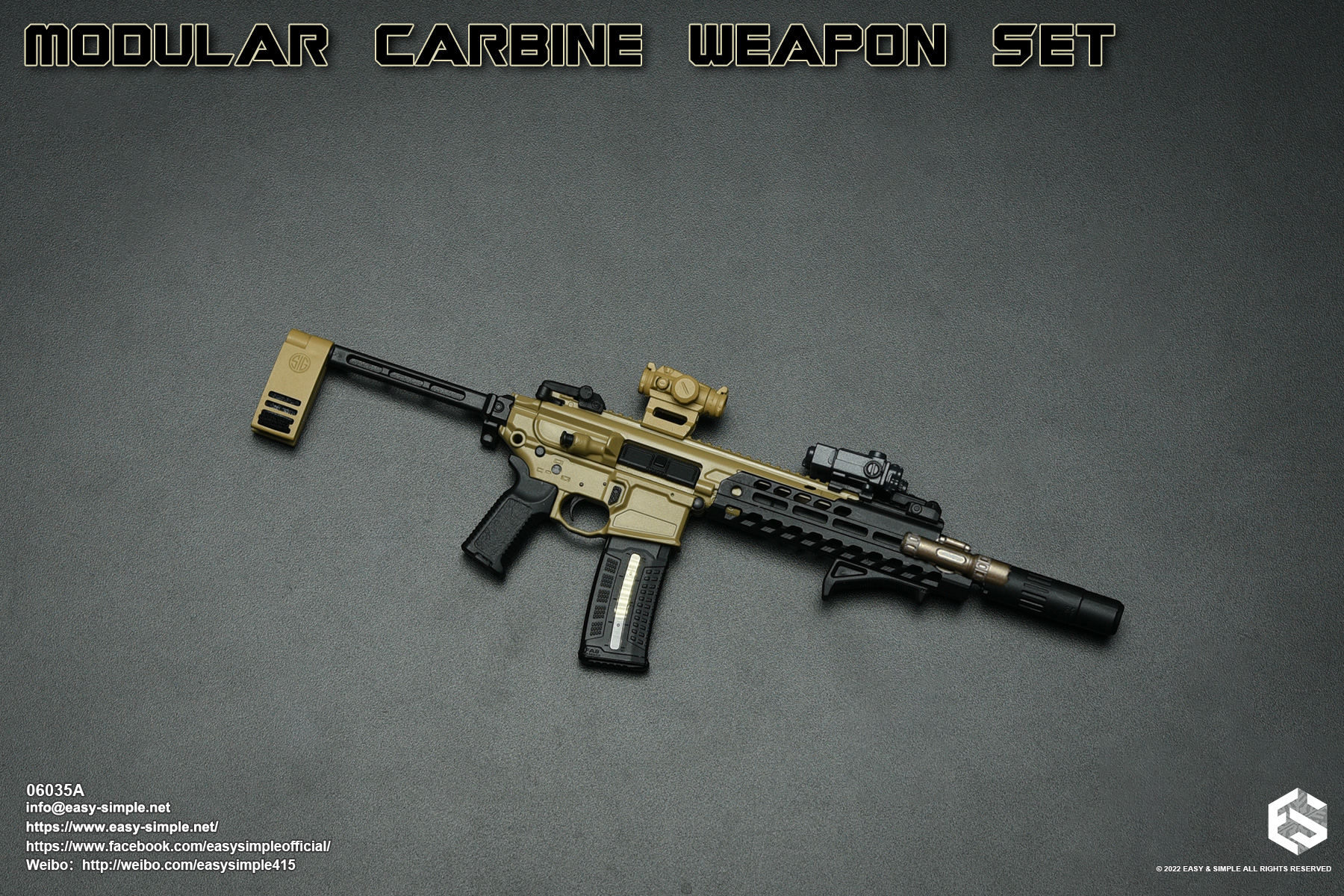 Easy&Simple 06035 Modular Carbine Weapon Set,Weapon Set