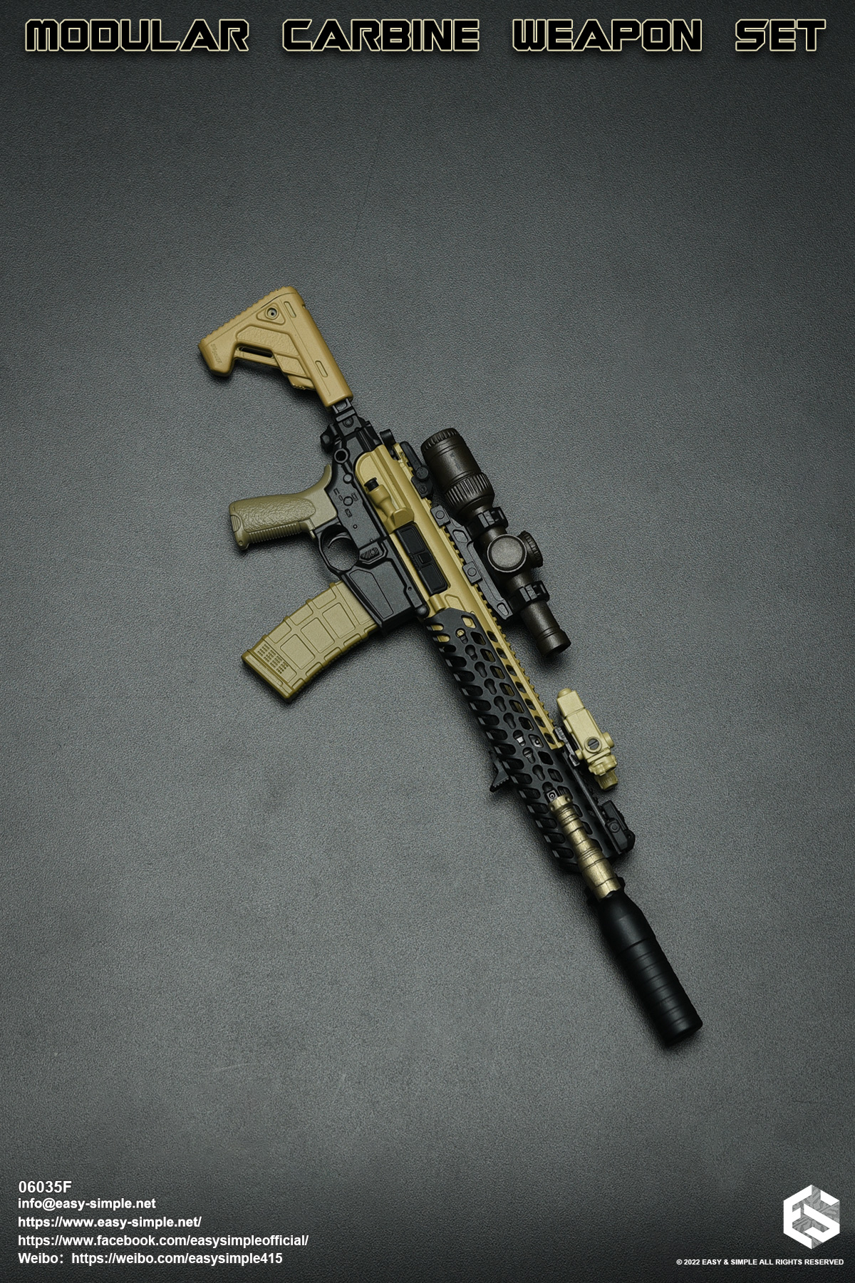 Easy&Simple 06035 Modular Carbine Weapon Set,Weapon Set