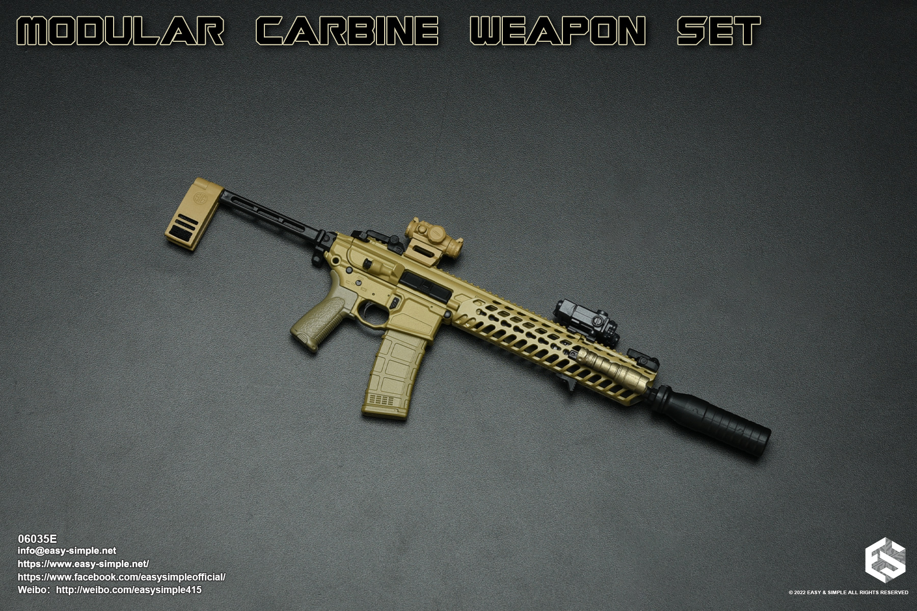 Easy&Simple 06035 Modular Carbine Weapon Set,Weapon Set