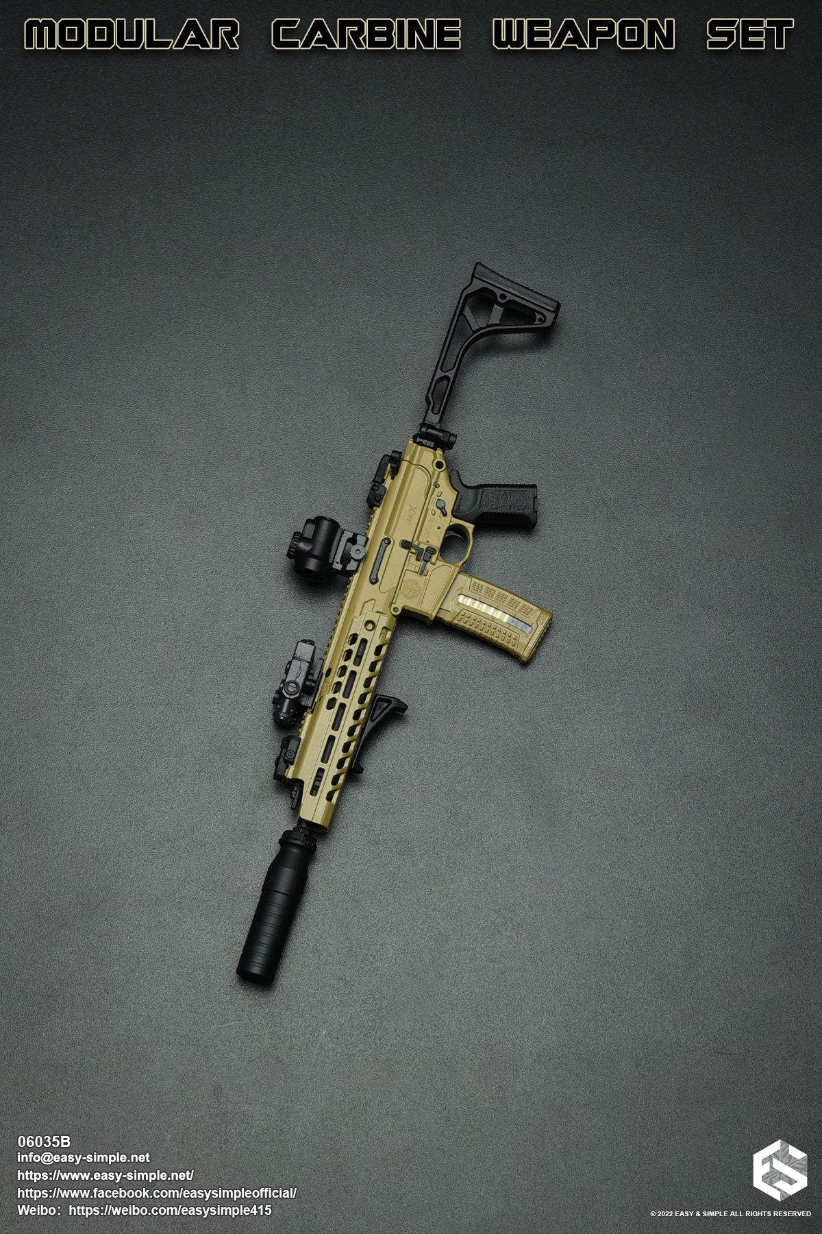 Easy&Simple 06035 Modular Carbine Weapon Set,Weapon Set