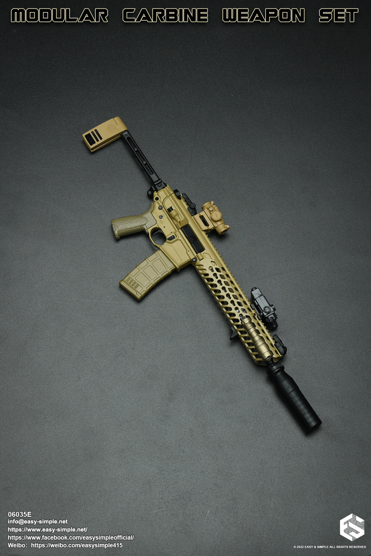 Easy&Simple 06035 Modular Carbine Weapon Set,Weapon Set