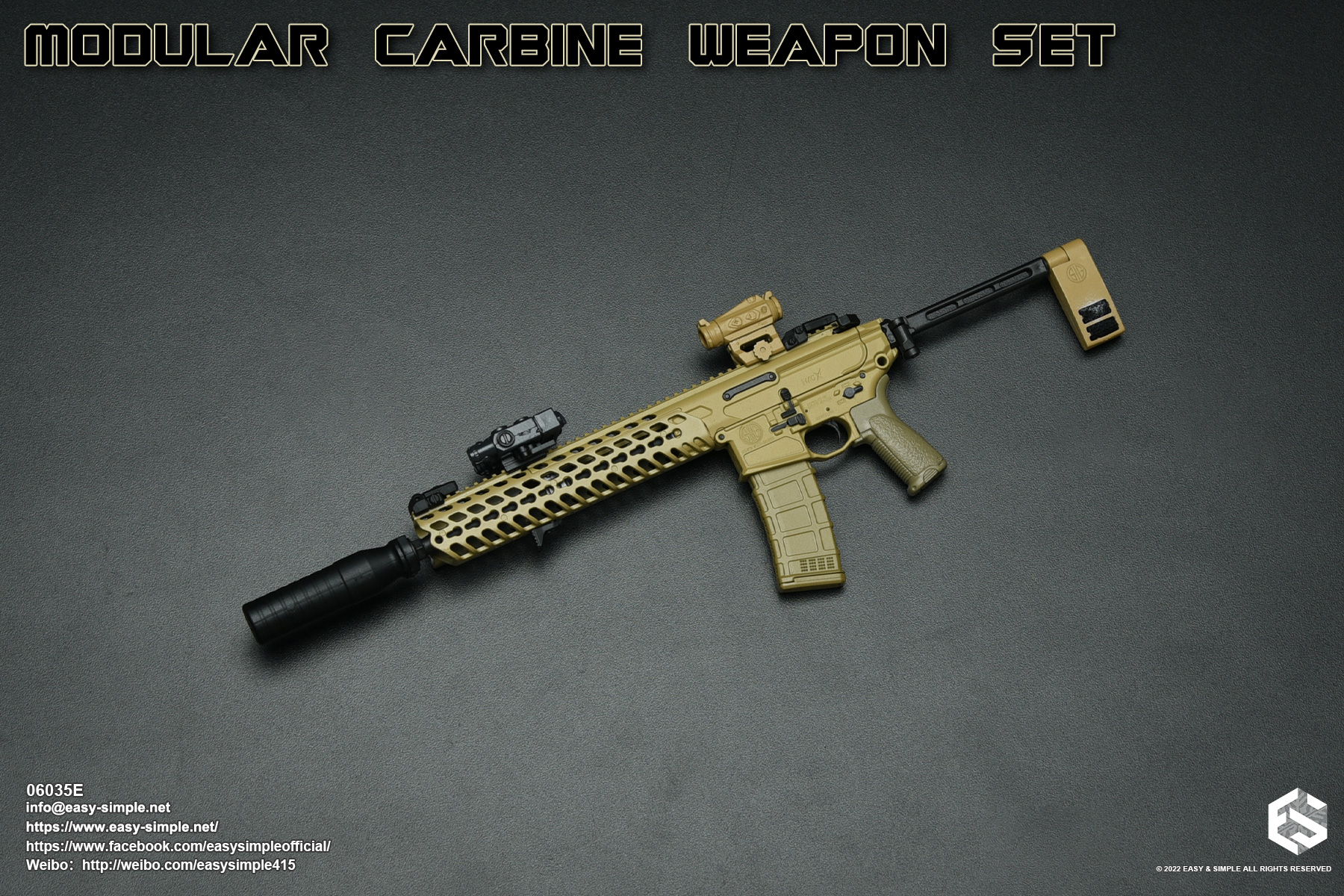 Easy&Simple 06035 Modular Carbine Weapon Set,Weapon Set