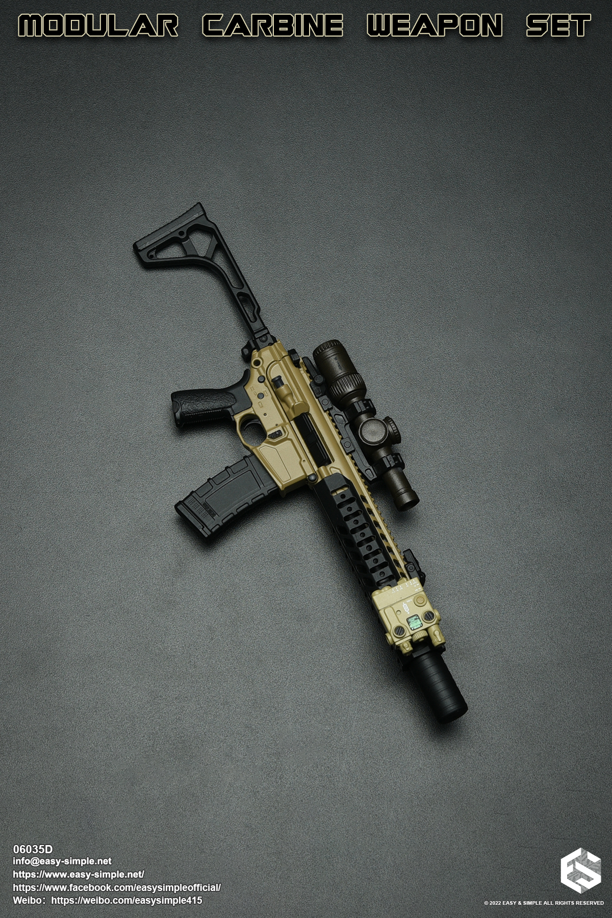 Easy&Simple 06035 Modular Carbine Weapon Set,Weapon Set