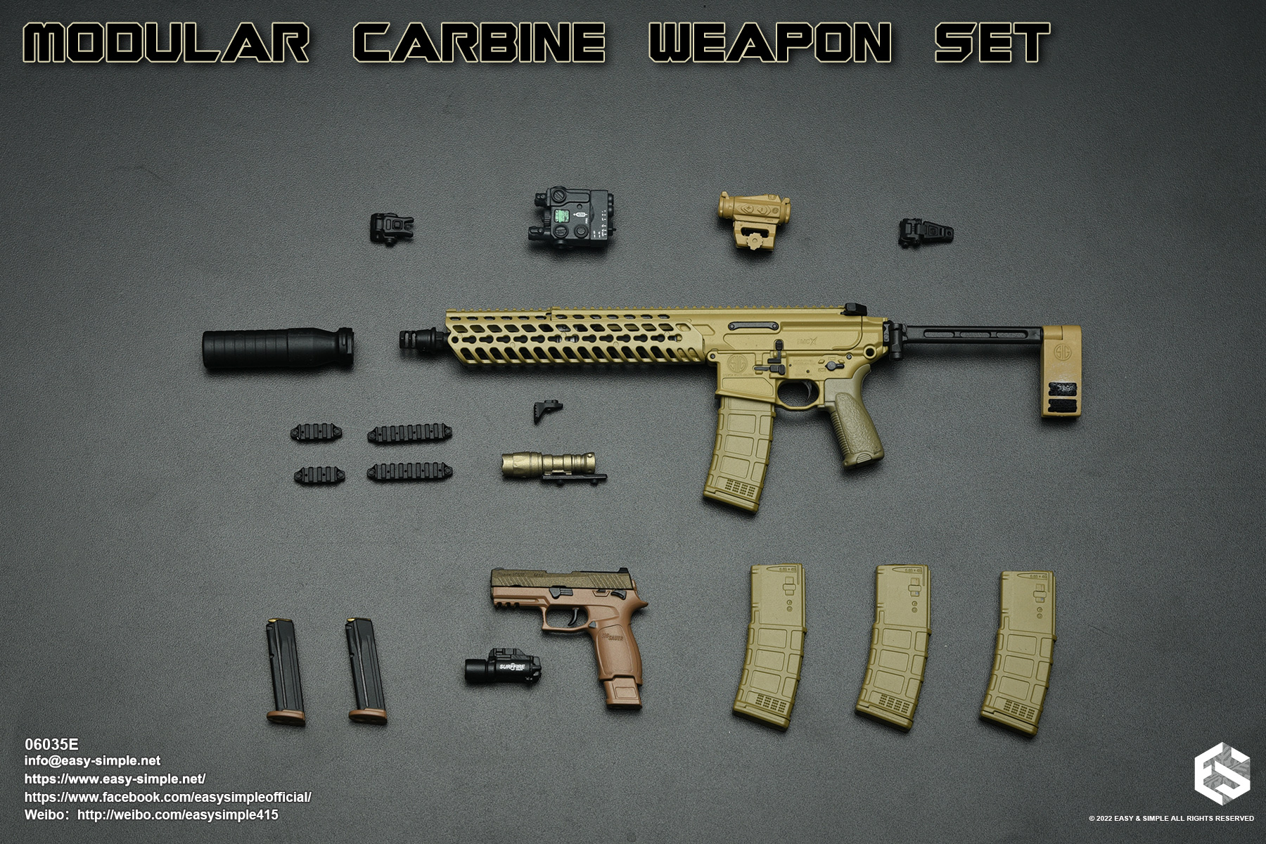 Easy&Simple 06035 Modular Carbine Weapon Set,Weapon Set