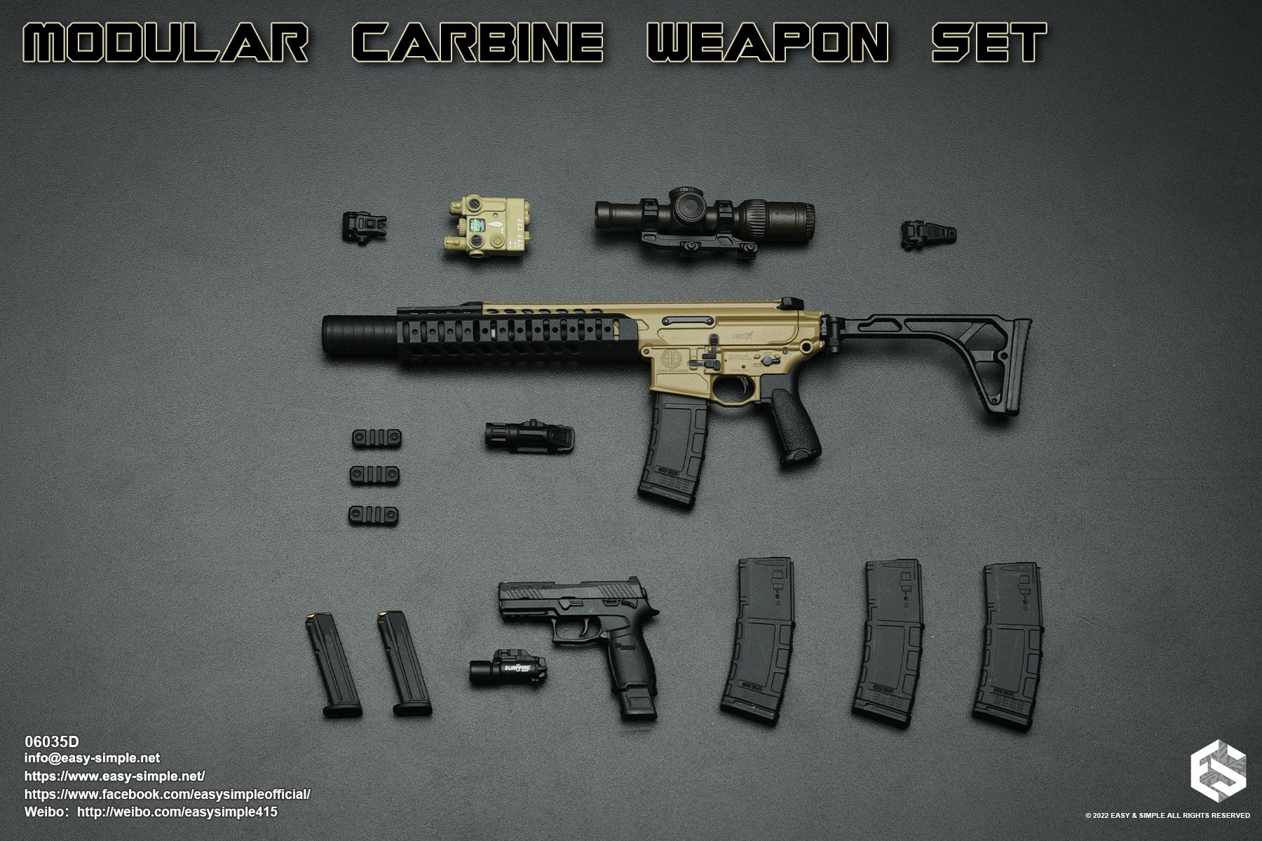Easy&Simple 06035 Modular Carbine Weapon Set,Weapon Set