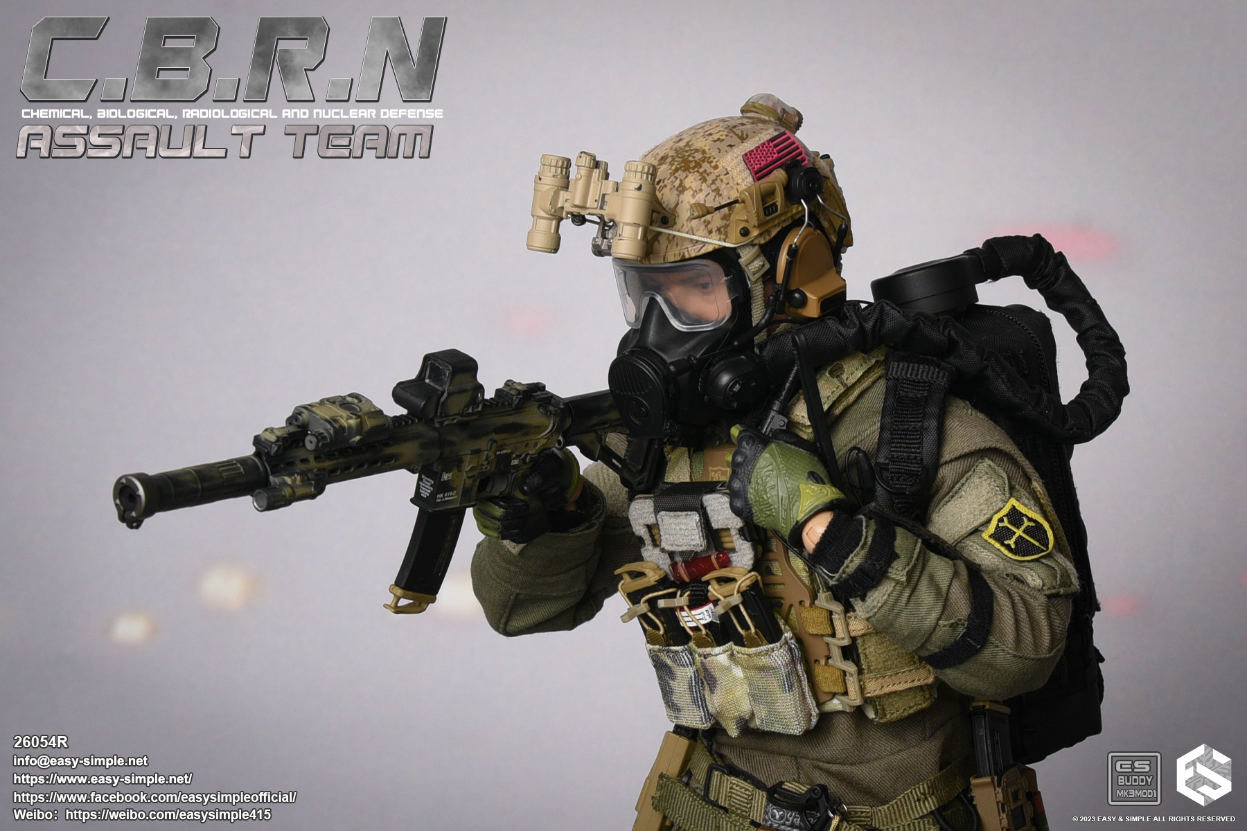 Easy&Simple 26054R CBRN Assault Team,Boxed Figure