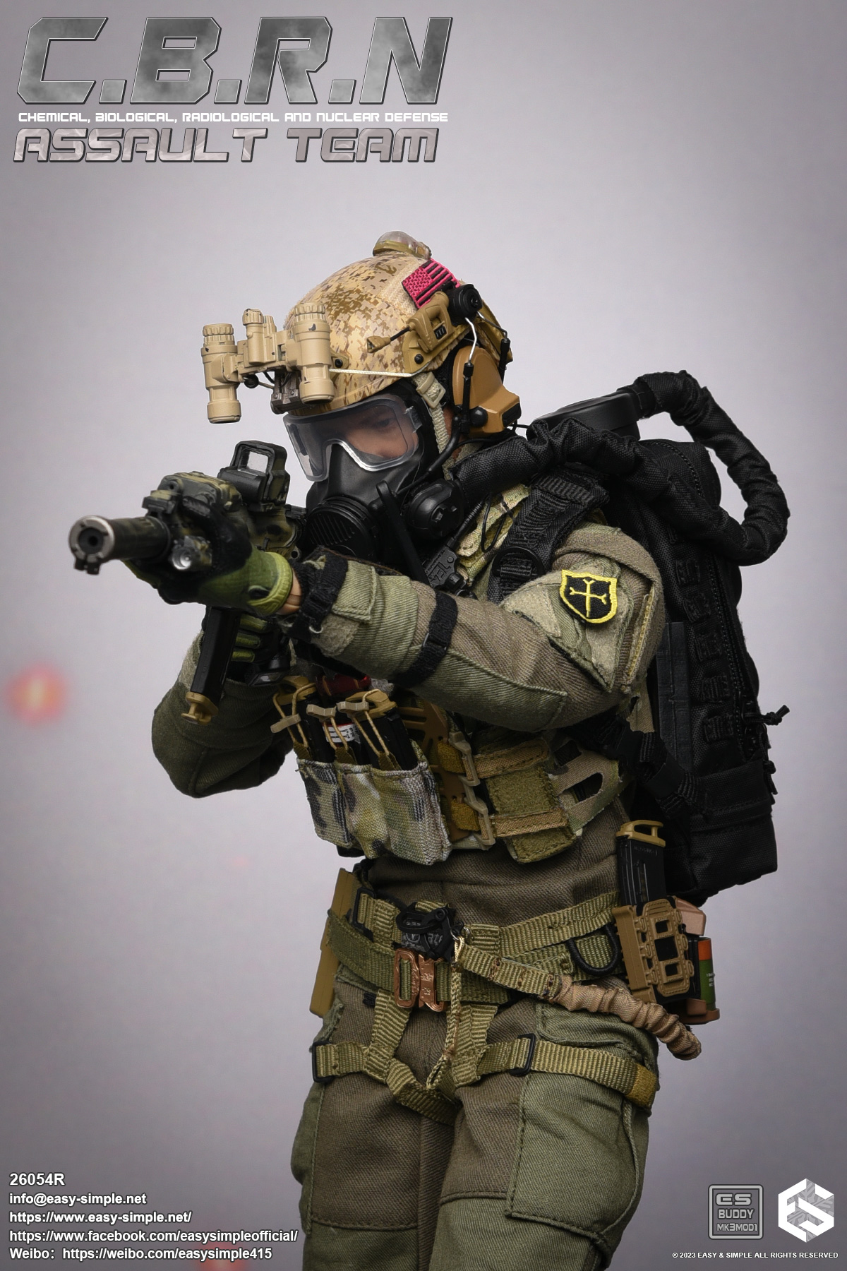 Easy&Simple 26054R CBRN Assault Team,Boxed Figure